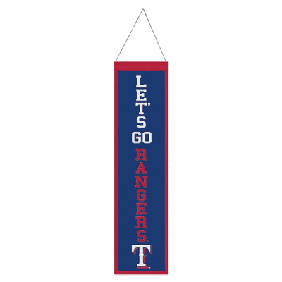 Texas Rangers Wool Banner - Heritage Slogan Design