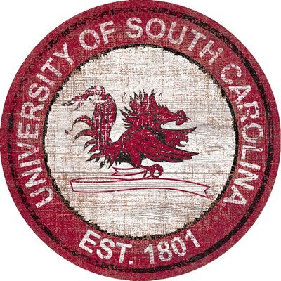 University of South Carolina Heritage Logo Round Sign