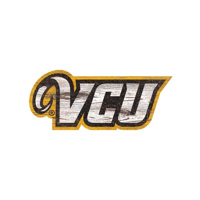 VCU Distressed Logo Cutout Sign