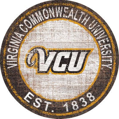VCU Heritage Logo Round Sign