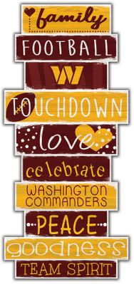 Washington Commanders 24" Celebrations Stack Sign