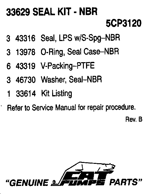 33629 Seal Kit