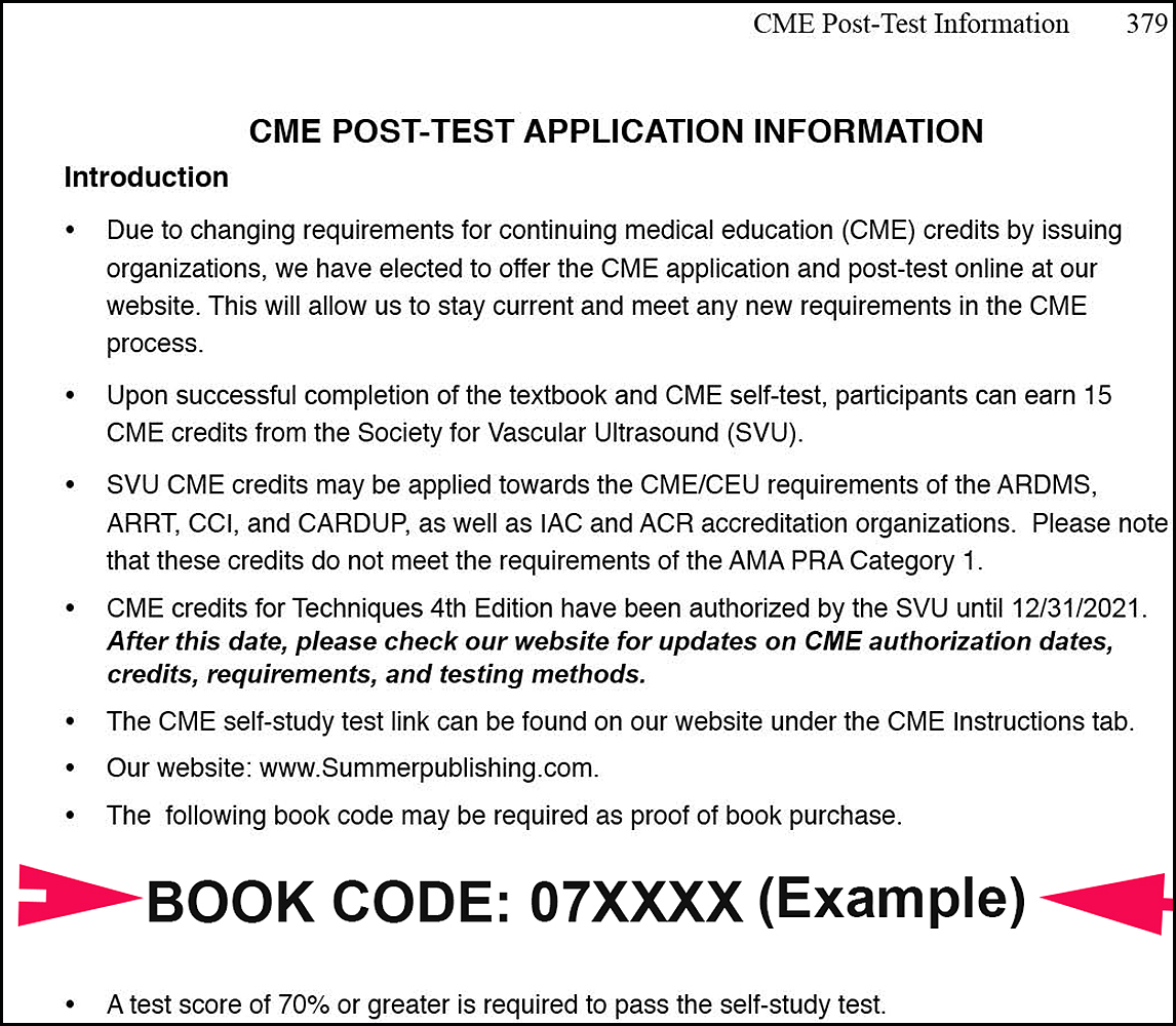 Techniques 4th Edition CME TEST: Book Code Required