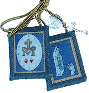 Blue Imaculate Conception Scapular