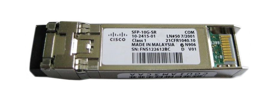 10-2415-03 Cisco SFP-10G-SR 10Gbps 10GBase-SR Multi-mode Fiber 300m 850nm Duplex LC Connector ...