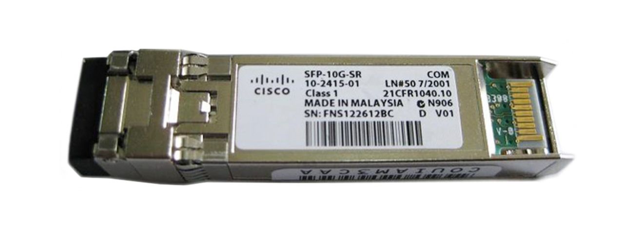 10-2415-03 Cisco SFP-10G-SR 10Gbps 10GBase-SR Multi-mode Fiber 300m 850nm Duplex LC Connector ...