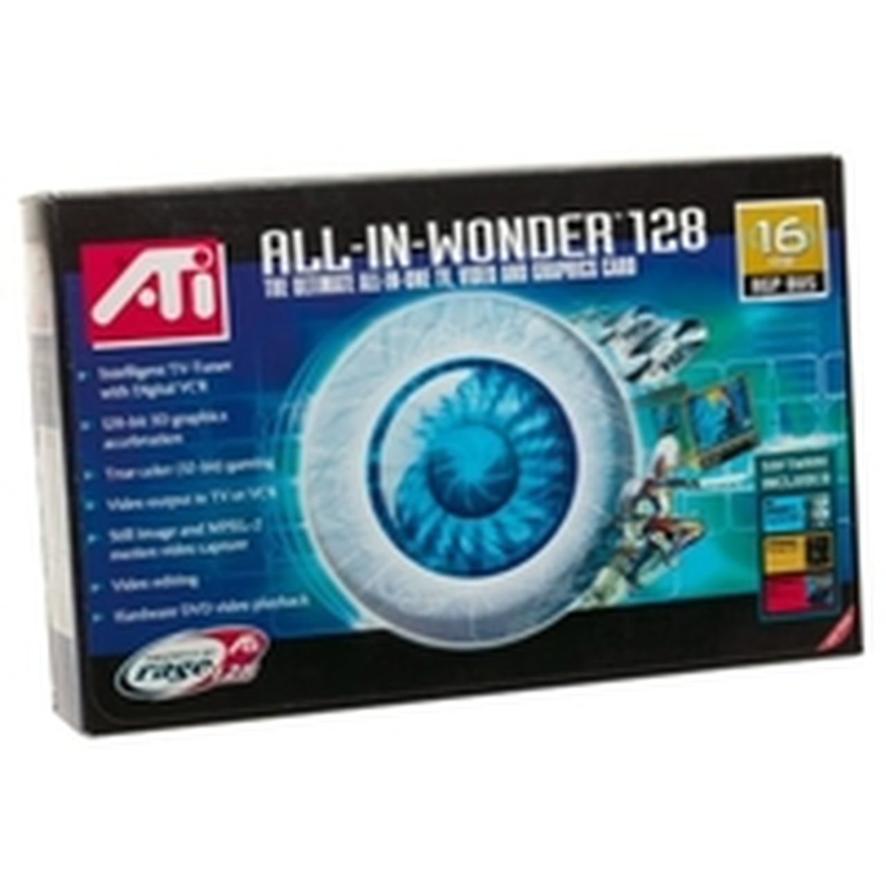 100-708002 ATI All-In-Wonder 128 16MB (NTSC) AGP Video Graphics Card