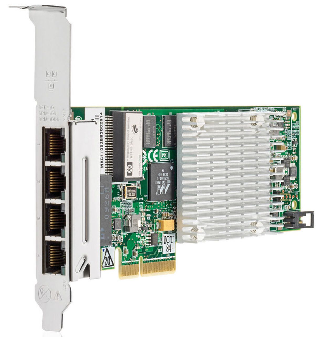 539931R-001 HP Quad-Ports RJ-45 1Gbps 10Base-T/100Base-TX/1000Base-T ...