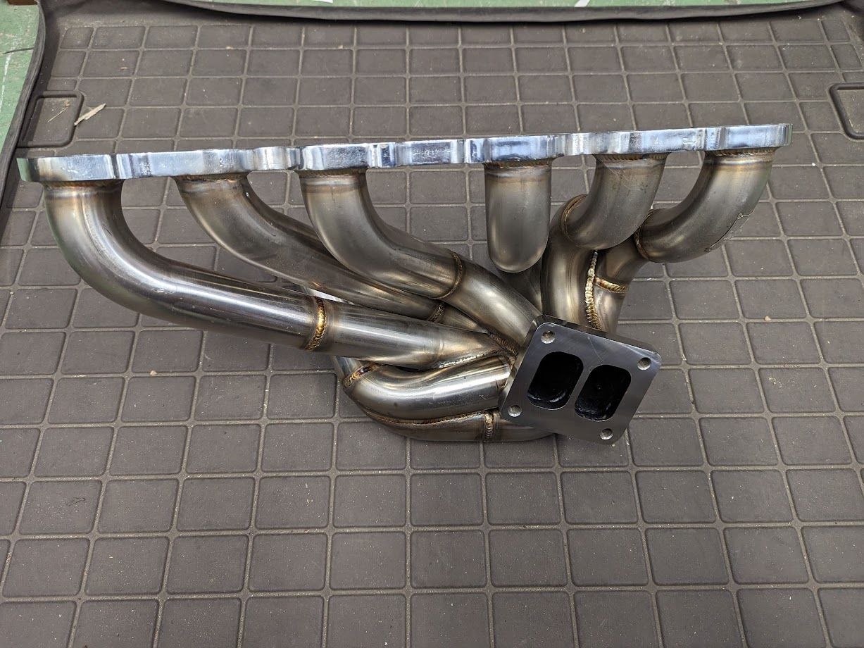 Turbo Manifolds & Down Pipes - 2JZGE T4 Divided Mid Frame Turbo Manifold