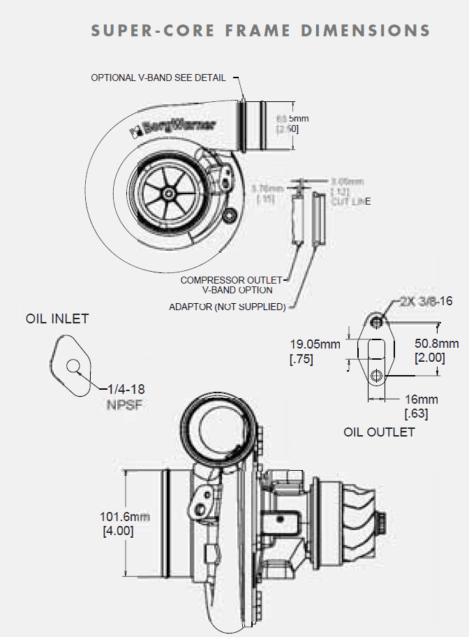 Borg Warner SX-E Series Turbos - Borg Warner S366-E S366SX-E S300SX-E ...
