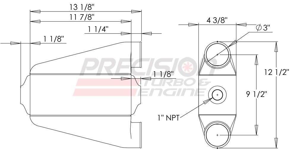 Complete A2W Air-to-Water Intercoolers - Precision Turbo and Engine PTE ...