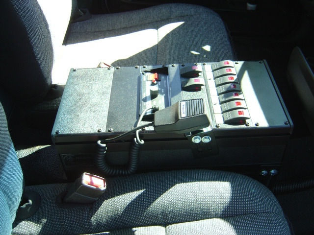 2003 Silver Ford Police Interceptor Havis Inc. Console from SWPS.com