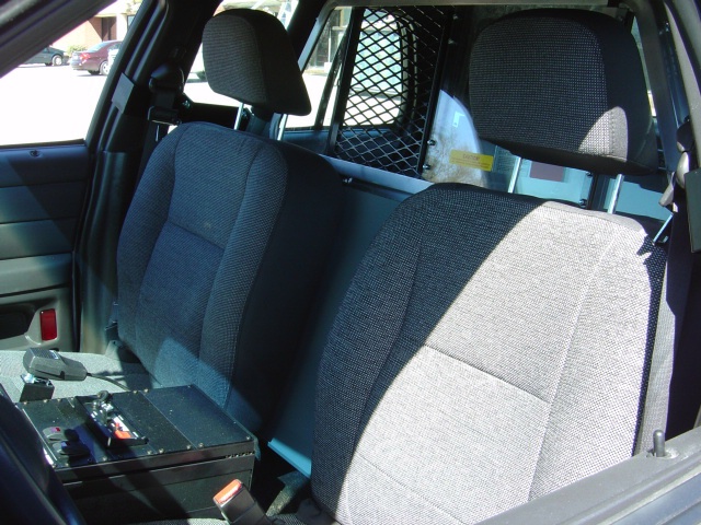 2003 Silver Ford Police Interceptor Interior from SWPS.com