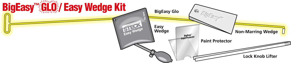 Steck BigEasy "GLO" Lockout Tools Kit w/ Easy Wedge - 32955 from SWPS.com
