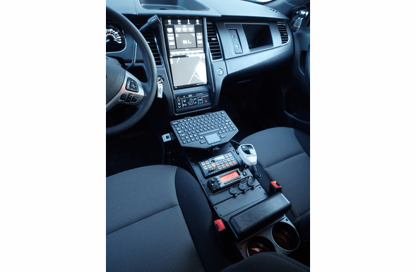 HAVIS 2013-2019 Ford Police Sedan Vehicle Specific 18" Console C-VS ...