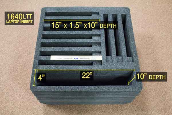Pelican (10) Laptop Foam Insert for 1640 Case - 1640LTT from SWPS.com