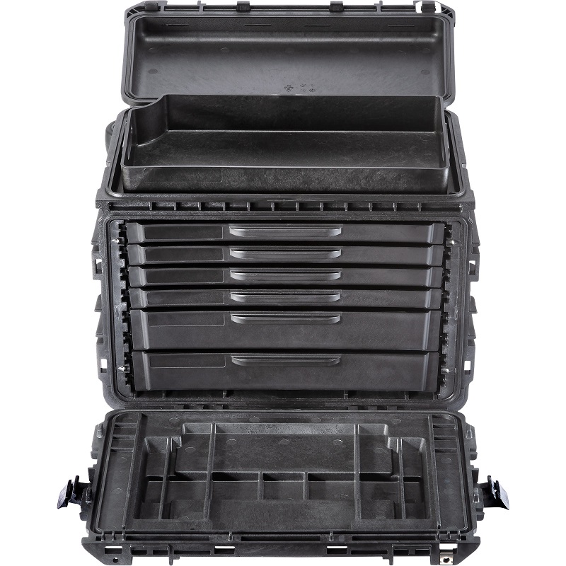 Pelican Tool Case 4 SHALLOW & 2 DEEP DRAWERS BLACK 0450-4S-2D from SWPS.com