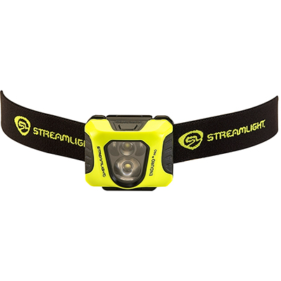 Streamlight Enduro Pro - 3 AAA, rubber hard hat strap, elastic head ...