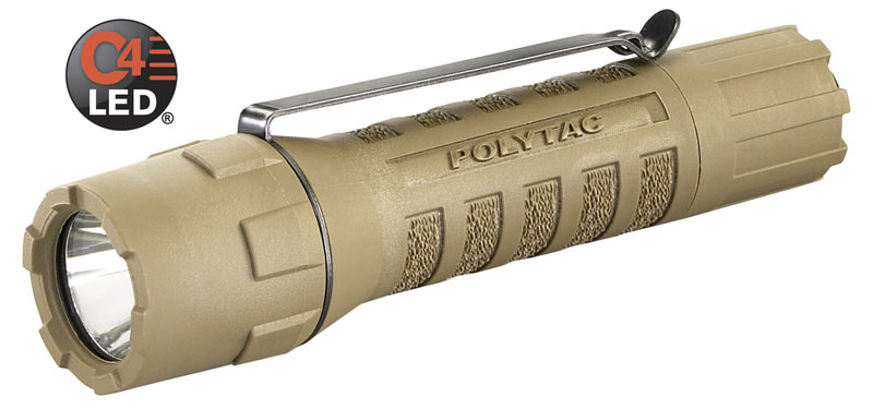 Streamlight PolyTac C4 LED Tactical Handheld Flashlight - Coyote Tan ...