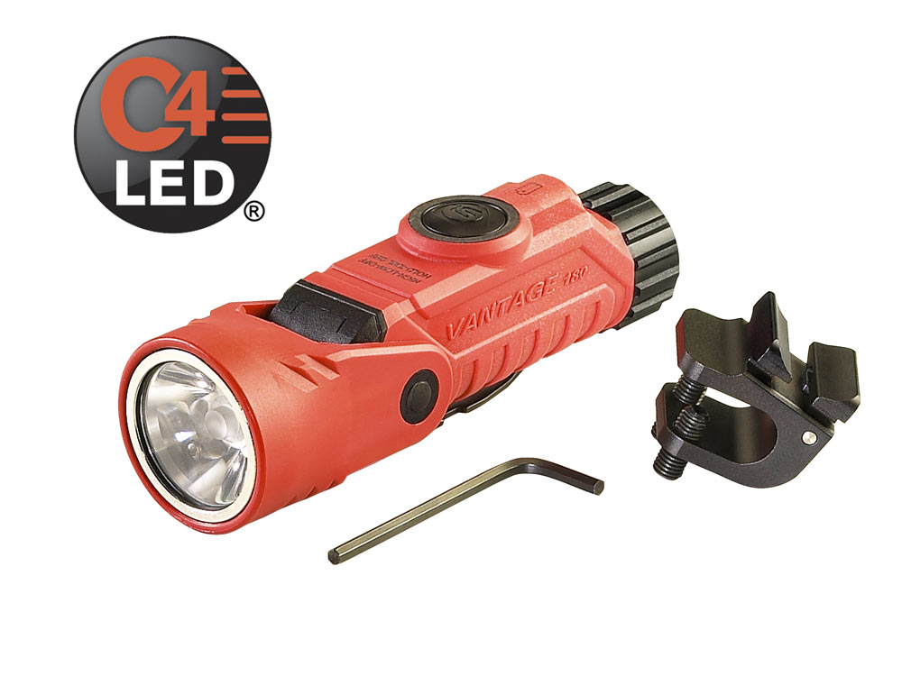 Streamlight Vantage 180 Helmet/Right-Angle LED Flashlight - Orange ...
