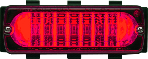 Whelen 500 Series Linear LIN6 Red LED - Red Lens - 50R02ZRR from SWPS.com