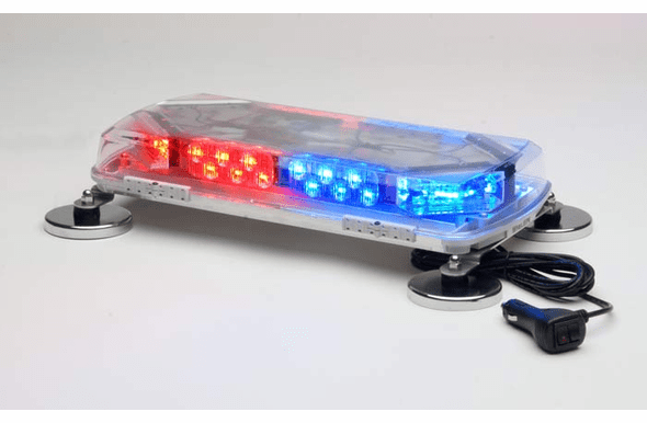 Whelen Century 16" Mini LED Lightbar - Aluminum Base - Red/Blue - Magnetic - MC16MJ from SWPS.com