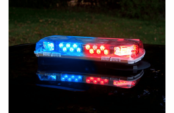 Whelen Century 16" Mini LED Lightbar - Aluminum Base - Red/Blue - Magnetic - MC16MJ from SWPS.com