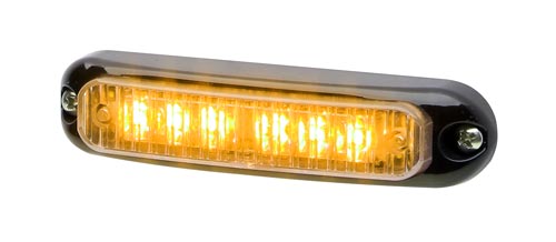 Whelen Micron Surface Mount Super LED Lighthead - Amber - Black Flange ...