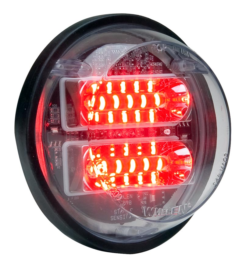 Whelen Round Super-LED Clear Extended Lens - Red LED from SWPS.com