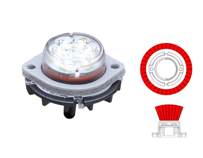 Whelen Vertex Universal Hide-A-Way Super-LED Light - Omni Directional ...