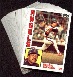 1984 Topps Anaheim (California) Angels Baseball Card Team Set