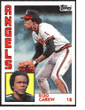1984 Topps Anaheim (California) Angels Baseball Card Team Set