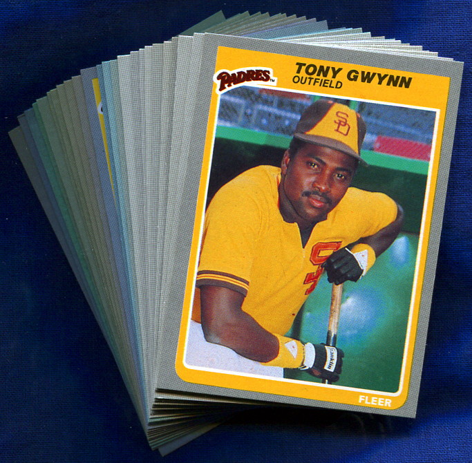 1985 Fleer San Diego Padres Baseball Card Team Set