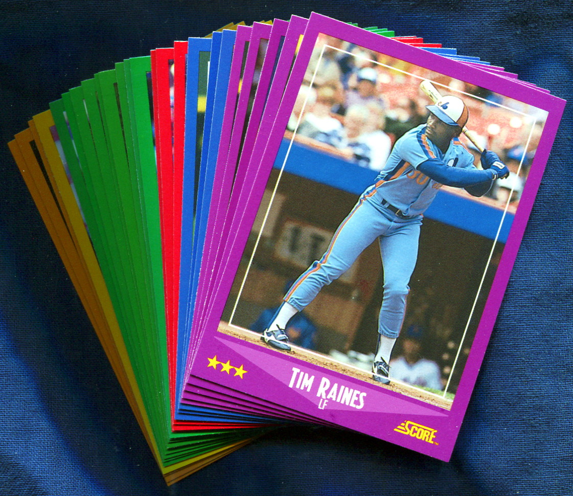 1988 Score Montreal Expos Baseball Cards Team Set