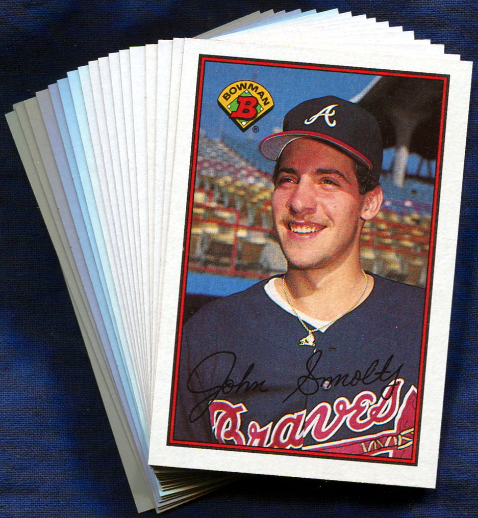 1989 Bowman Atlanta Braves Baseball Cards Team Set