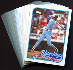 1989 Topps Toronto Blue Jays Baseball Card Team Set