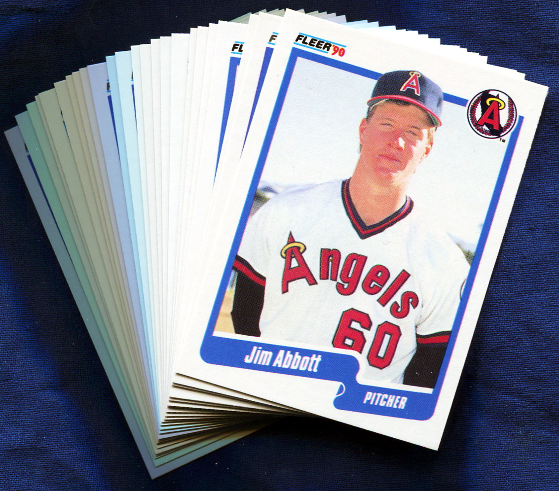 1990 Fleer California Angels Baseball Cards Team Set