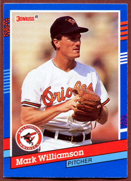 1991 Donruss #238 Mark Williamson Baseball Card - Baltimore Orioles