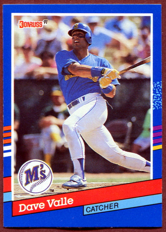 1991 Donruss #366 Dave Valle Baseball Card - Seattle Mariners