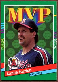 1991 Donruss #388 Lance Parrish MVP Baseball Card - California Angels