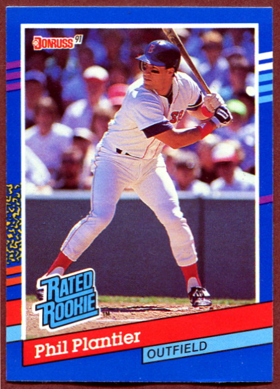 1991 Donruss #41 Phil Plantier RR RC Baseball Card - Boston Red Sox