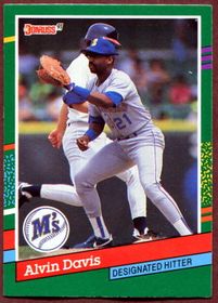 1991 Donruss #482 Alvin Davis Baseball Card - Seattle Mariners