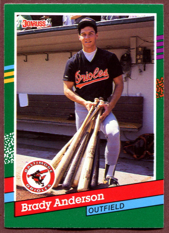 1991 Donruss #668 Brady Anderson Baseball Card - Baltimore Orioles