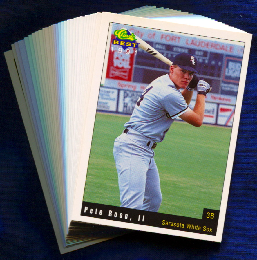 1991 Sarasota White Sox Classic Best Minor League Baseball Card Team Set