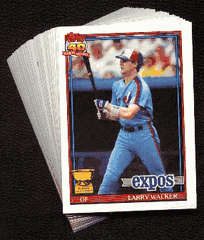 1991 Topps Montreal Expos Baseball Card Team Set