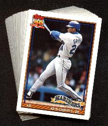 1991 Topps Seattle Mariners Baseball Card Team Set
