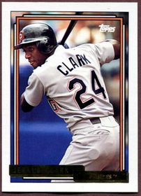1992 Topps Gold #749 Jerald Clark Baseball Card - San Diego Padres