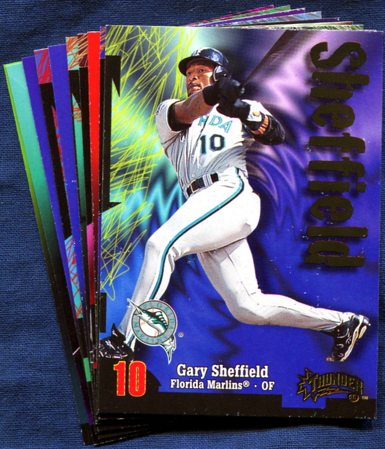 1998 Circa Thunder Florida Marlins Baseball Cards Team Set