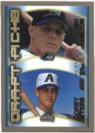 2000 Topps Limited Josh Hamilton & Corey Myers Draft Picks Baseball Card