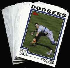 2004 Topps Los Angeles Dodgers Baseball Cards MLB Team Set